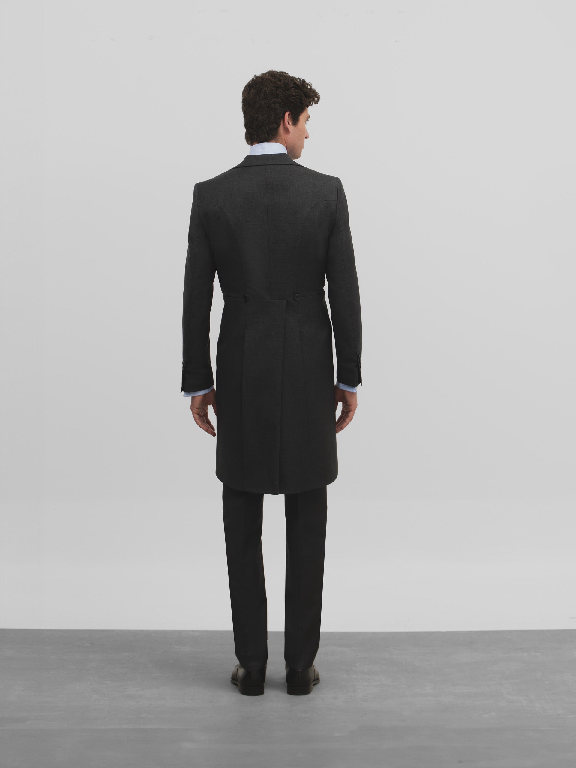 Redingote veste stretch grise