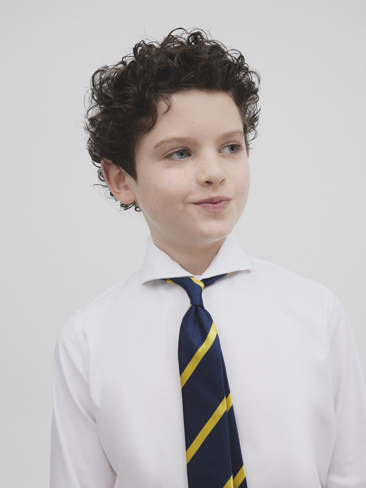 Camisa vestir kids puño simple blanca