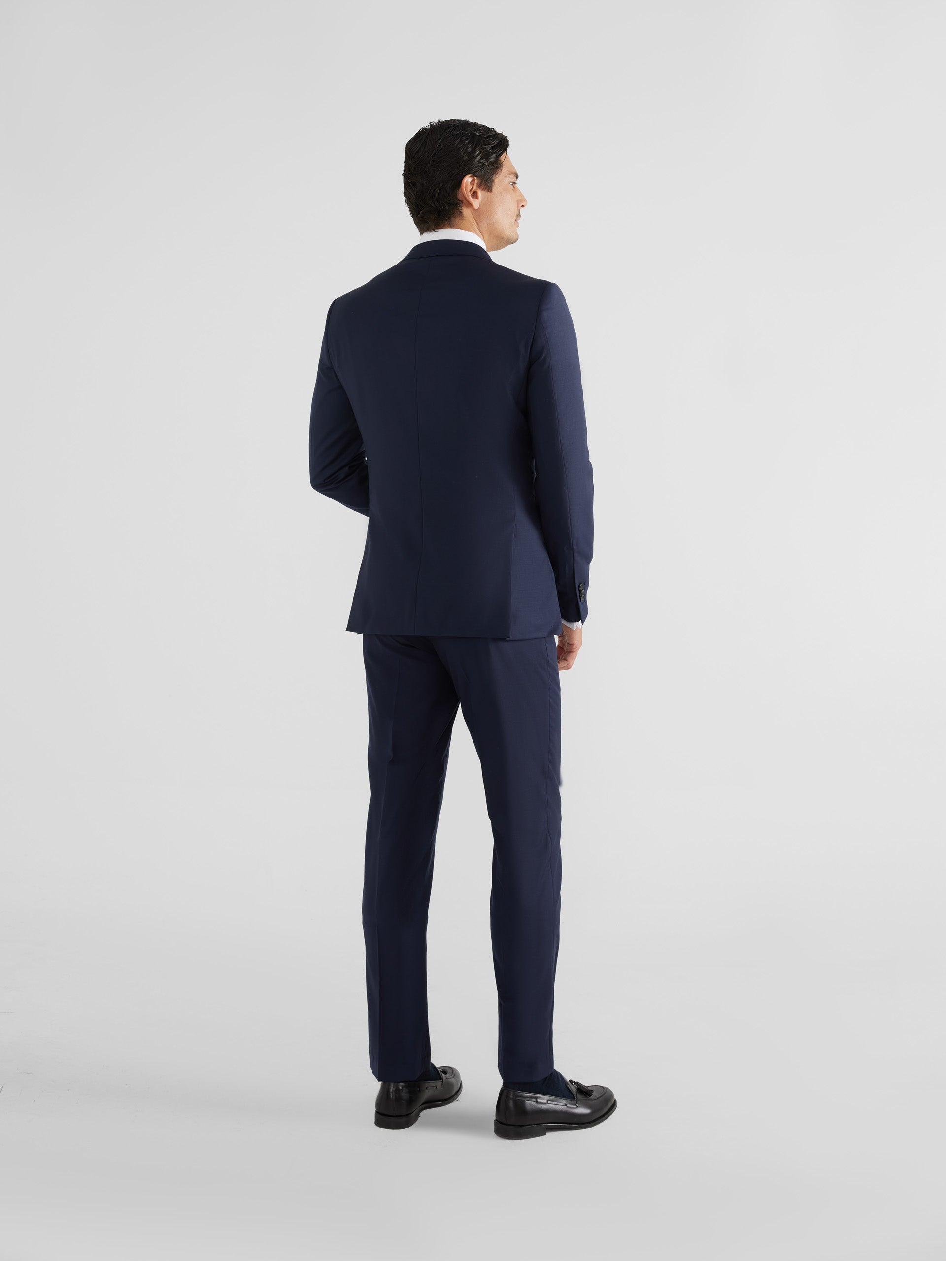 Light blue stretch natural suit jacket