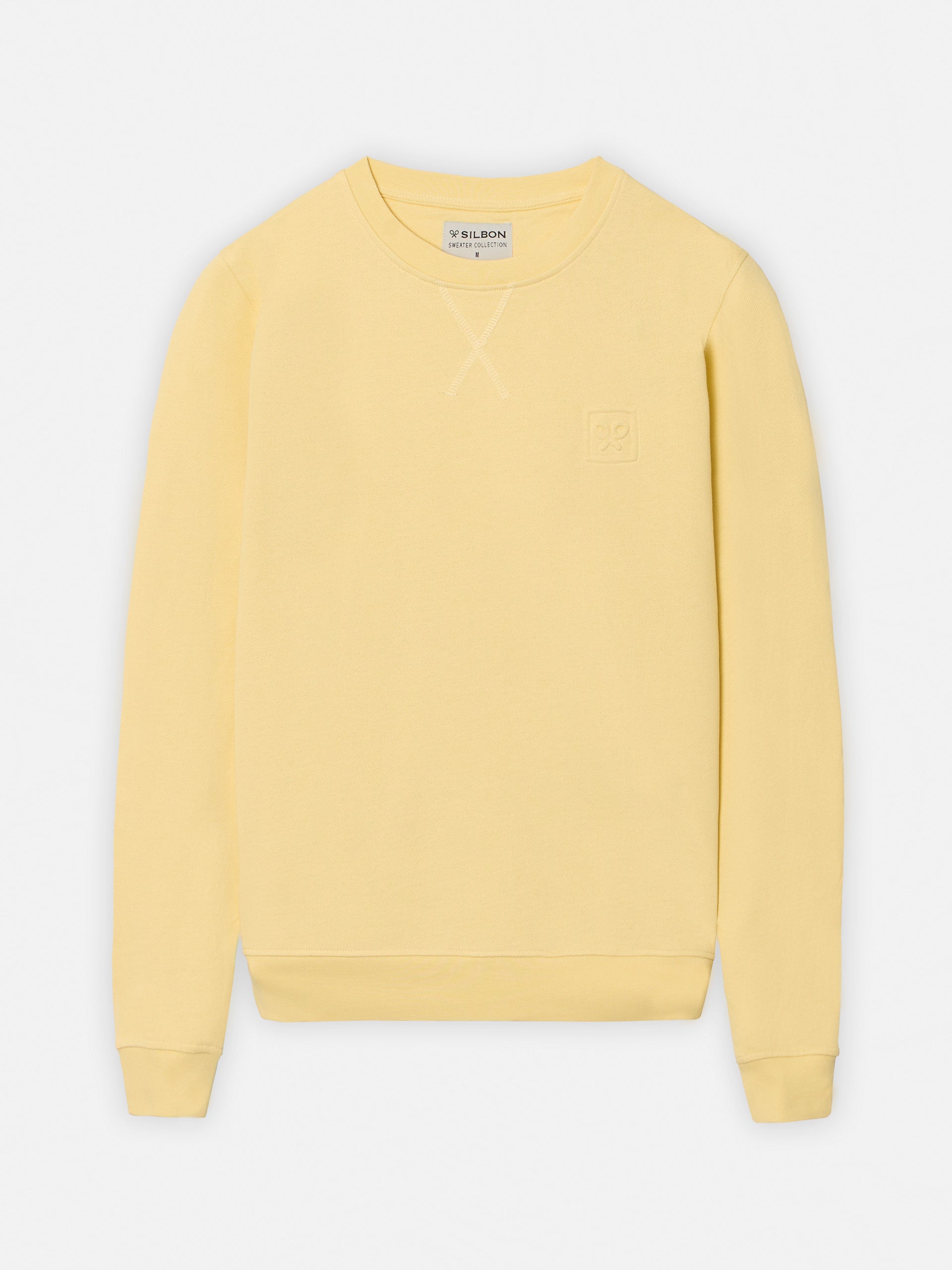 Yellow mini logo sweatshirt