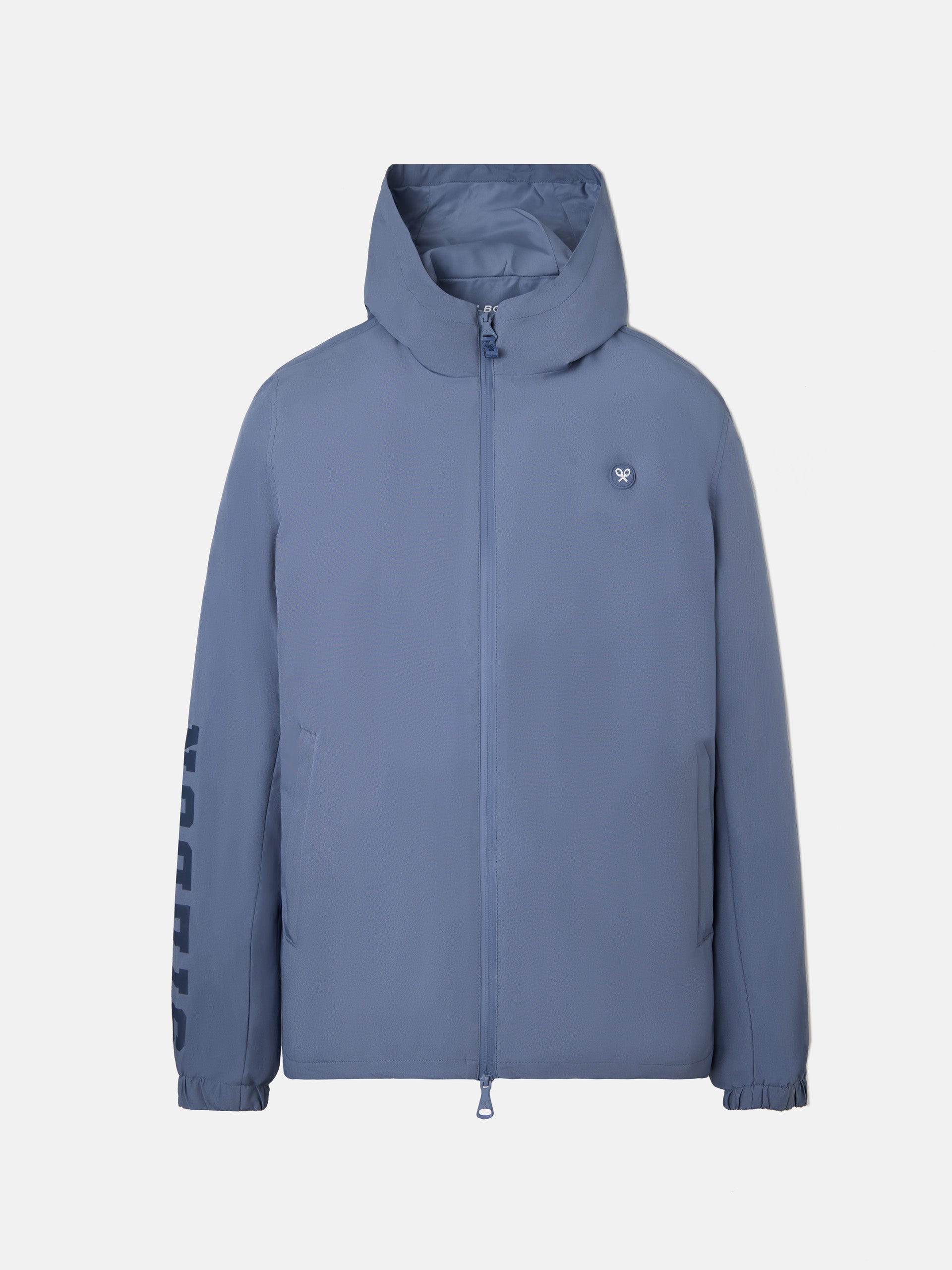 Blue sleeved jacket