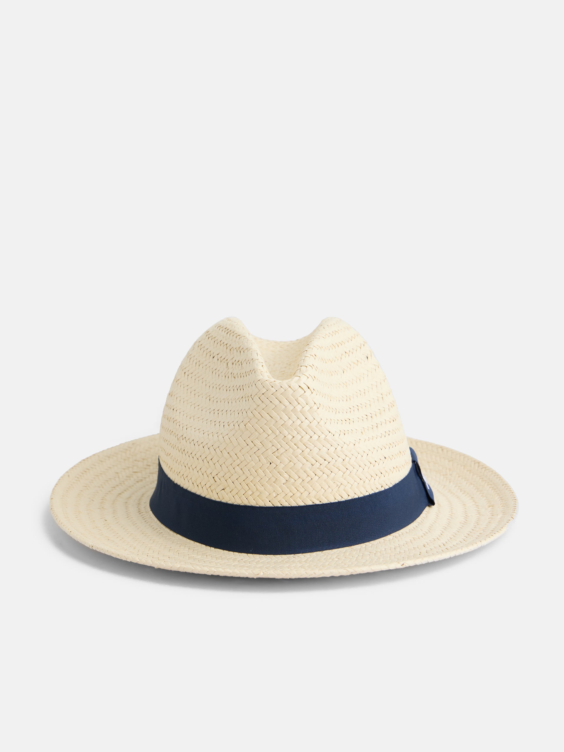 Navy blue ribbon hat