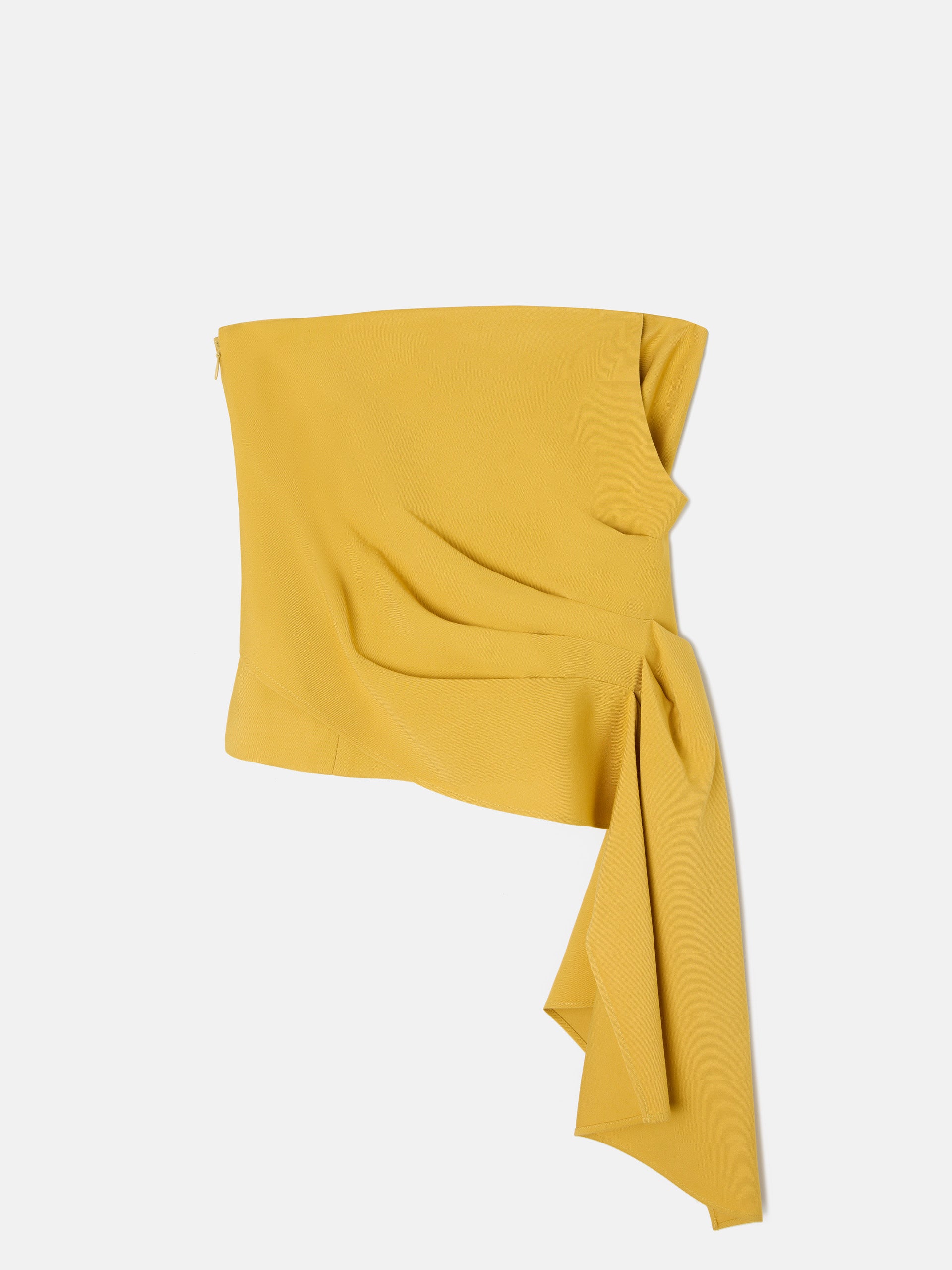 Yellow ruffle top