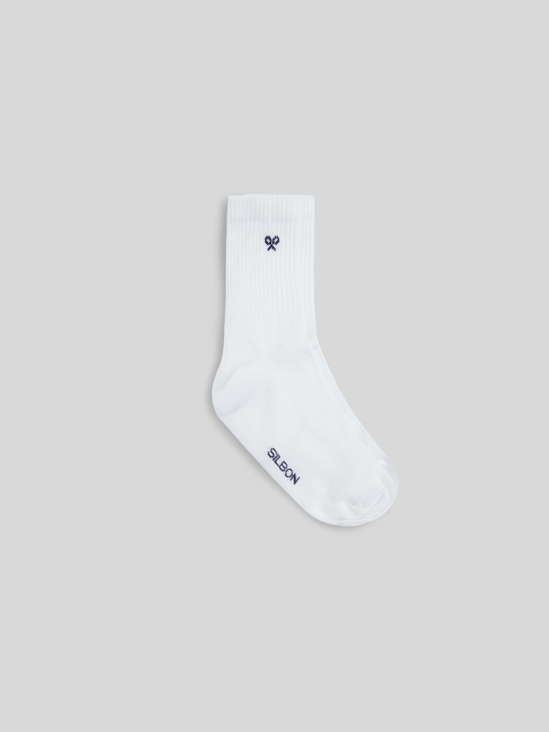 Kids white sport socks