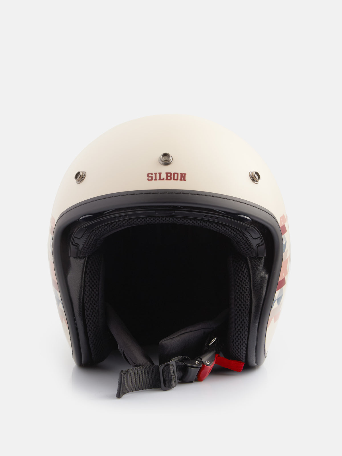 Casco moto etnico crema