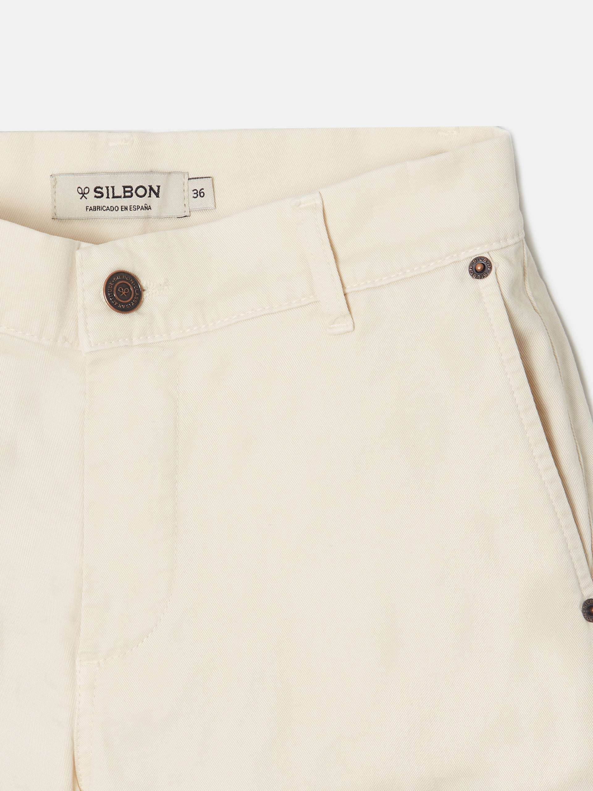 Women's beige cargo denim pants
