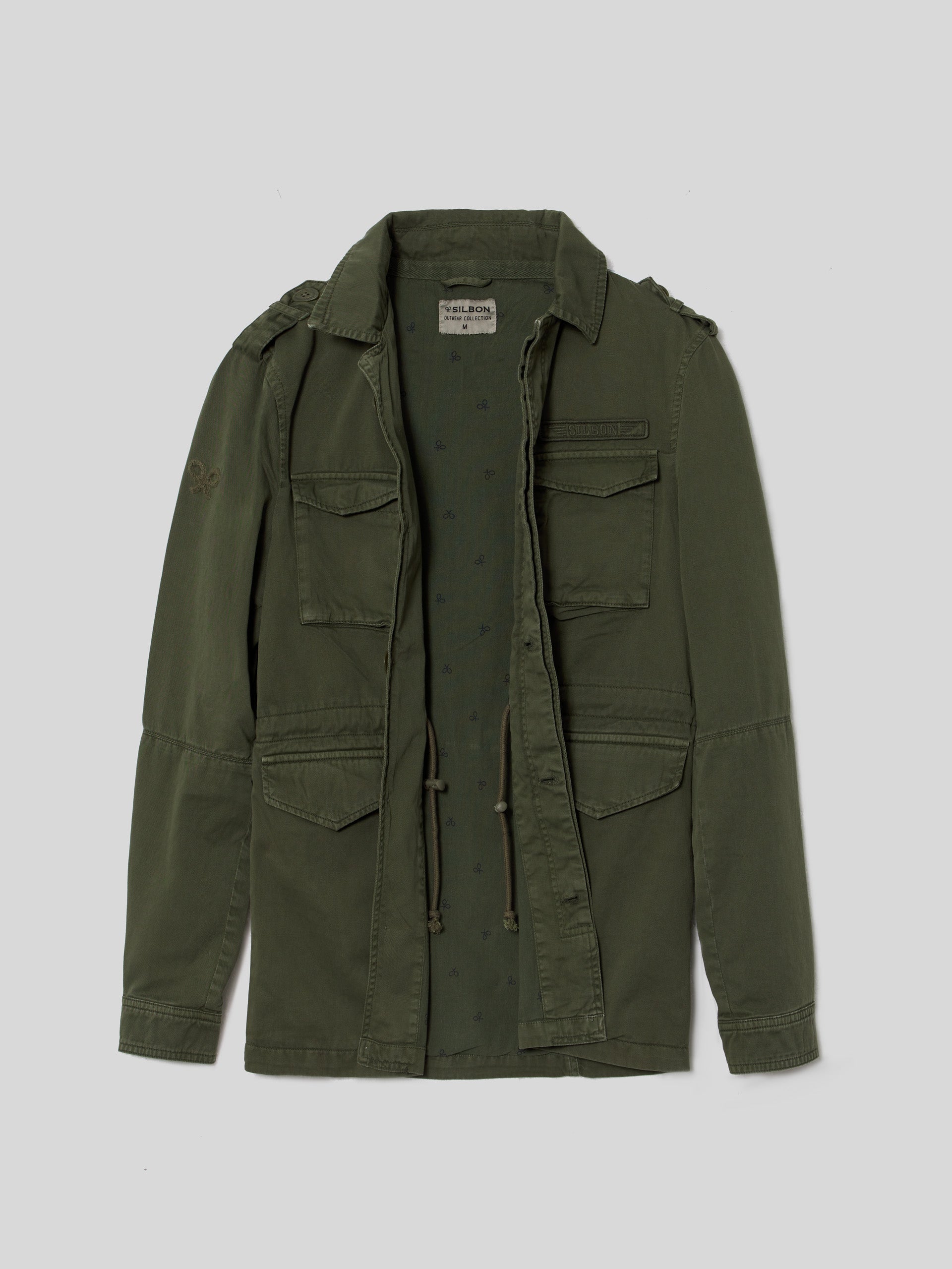 Compra Chaqueta clasica militar verde en SILBON